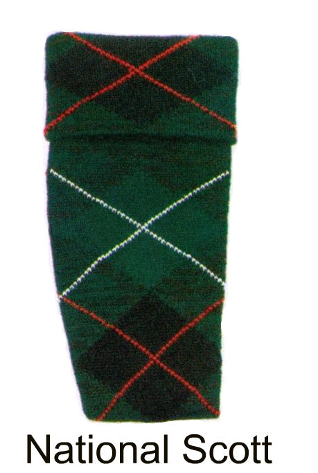 Luxury Kilt Hose - Clansman Full Argyle - National Scott | Scotland Kilt Co