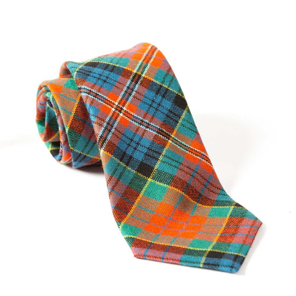100% Wool Tartan Neck Tie - MacPherson Ancient | Scotland Kilt Co