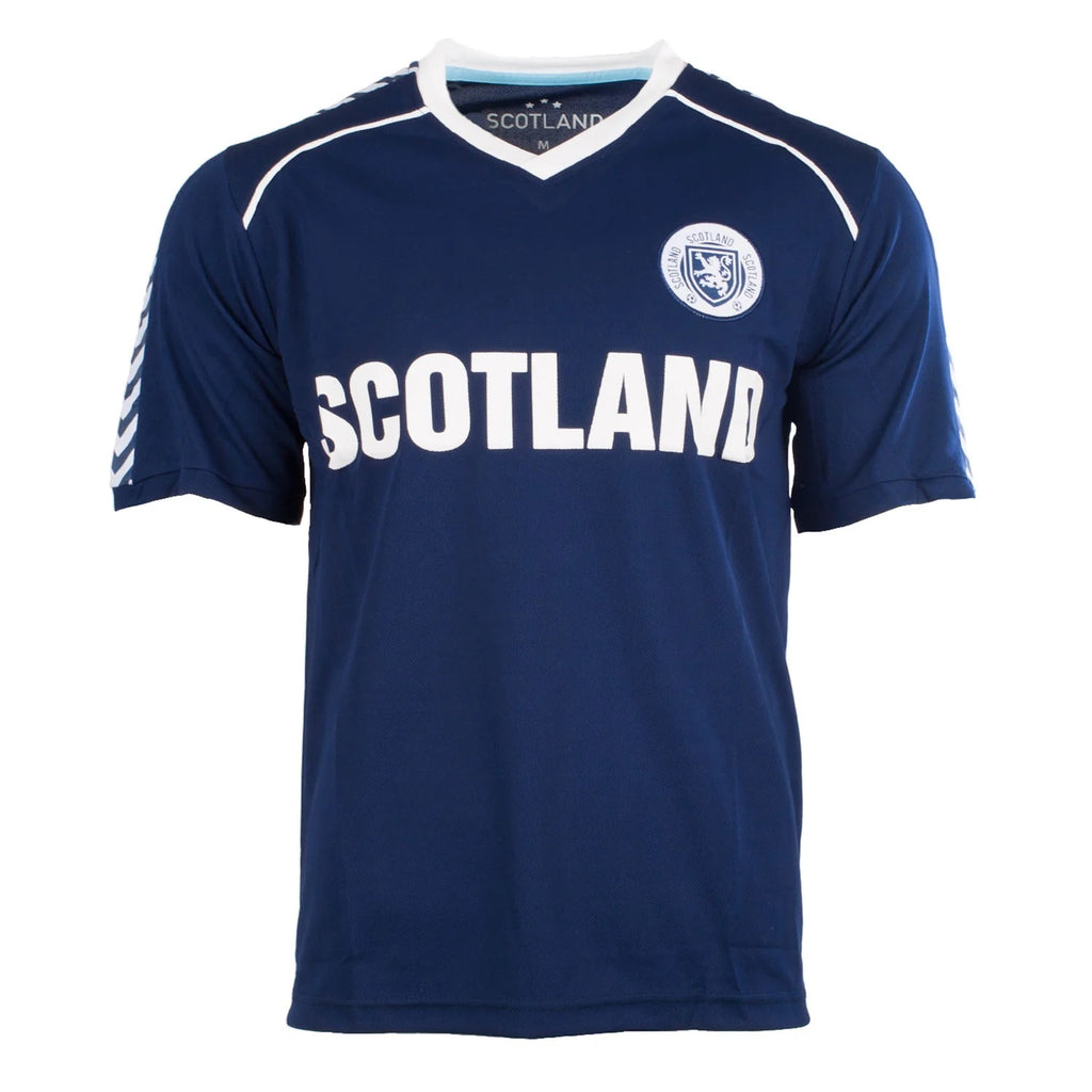 Men's Plain Scotland Football Top - Short Sleeve | Scotland Kilt Co