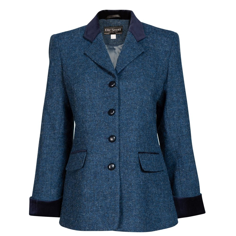 Women's Harris Tweed Jacket Grey Check | Scotland Kilt Co