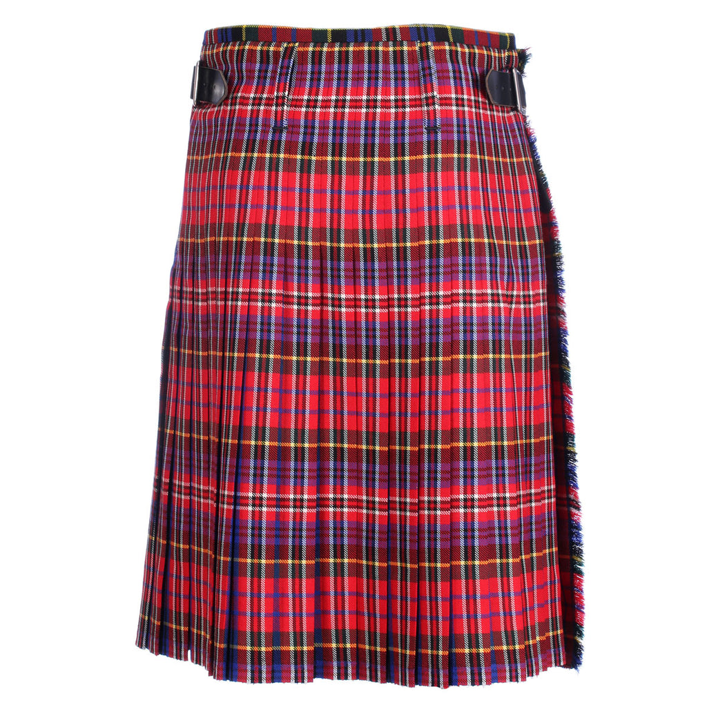 Clearance MTM Wool Kilt - 5 Yard - MacPherson Red Modern - Waist 32 Le ...