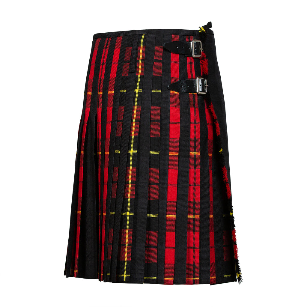 Clearance MTM Wool Kilt - 8 Yard - Black Isle/Wallace Modern Contrast ...