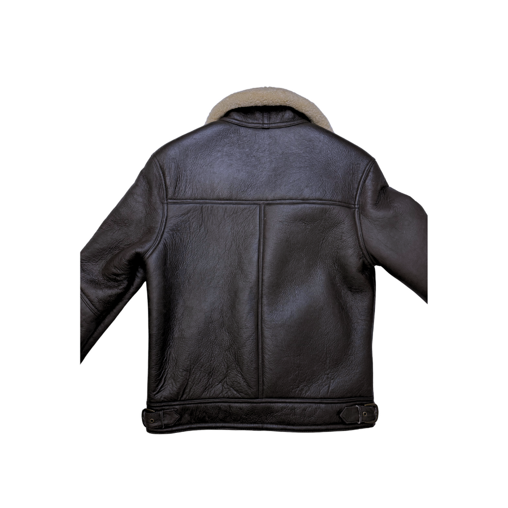 Men's Aviator Leather Coat - Blenheim - Distressed Dark Brown - CLEARA ...