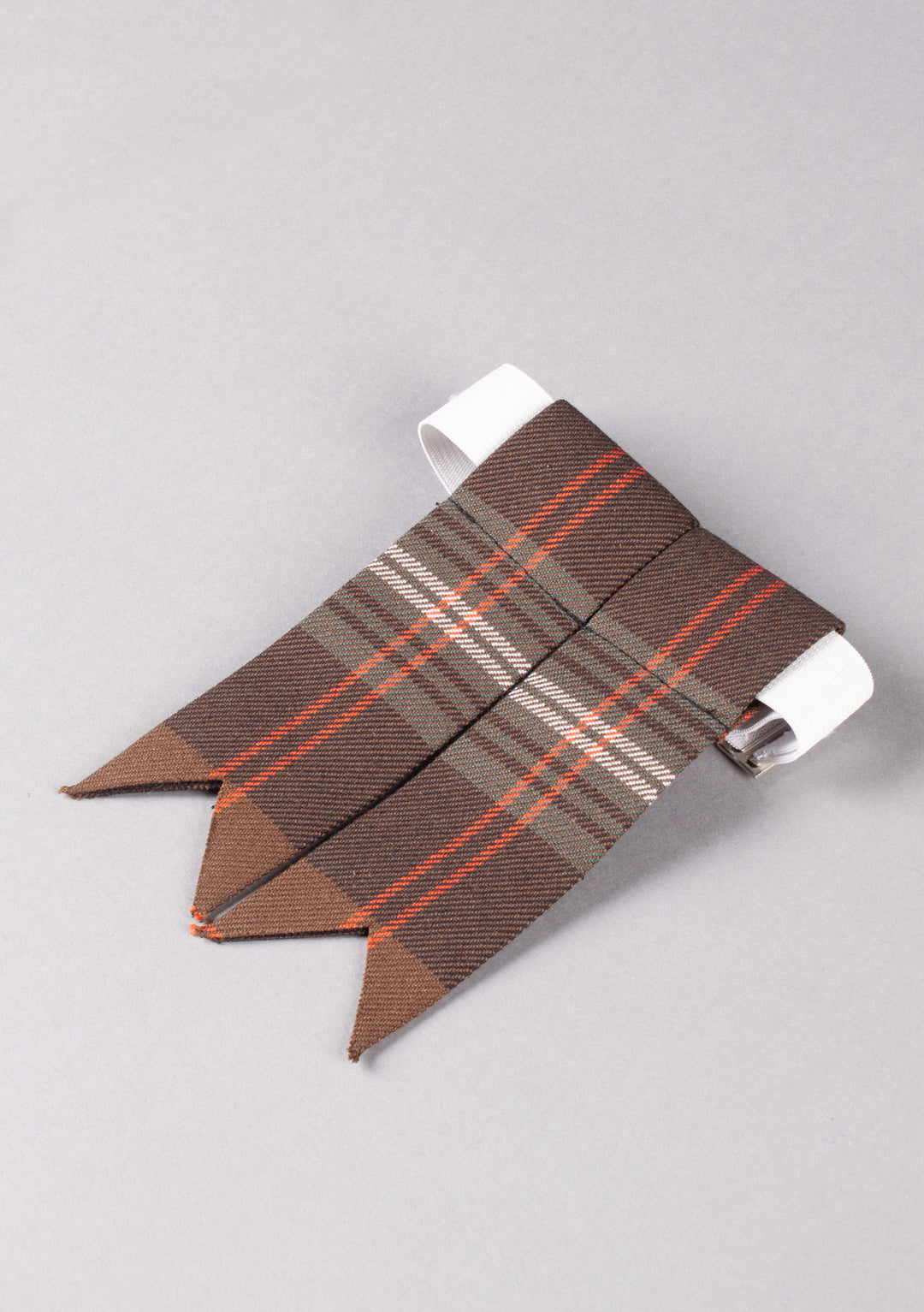 Tartan Polyviscose Flashes - Persevere Weathered Brown | Scotland Kilt Co