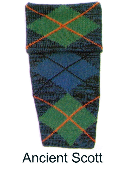 Luxury Kilt Hose - Clansman Full Argyle - Ancient Scott | Scotland Kilt Co