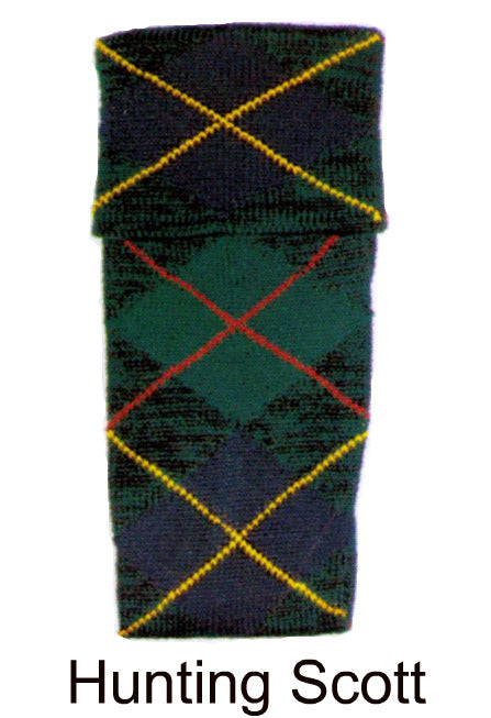 Luxury Kilt Hose - Clansman Full Argyle - Hunting Scott | Scotland Kilt Co