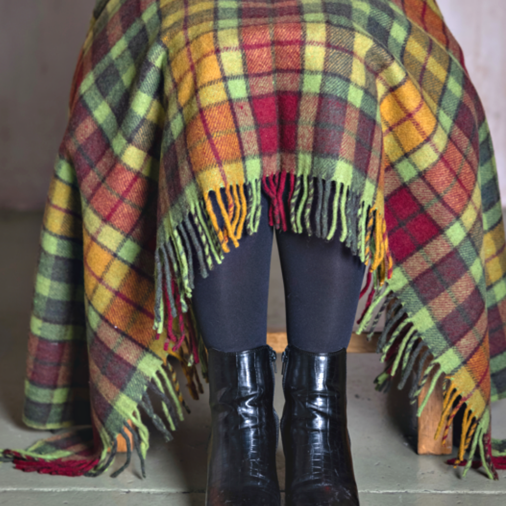 Wool Tartan Knee Blanket - 36'' x 59'' - Buchanan Autumn | Scotland Kilt Co