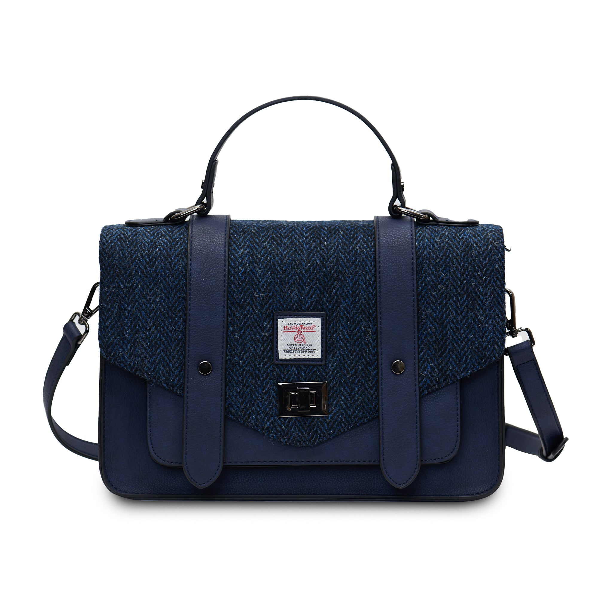 Islander® Medium Satchel with Harris Tweed® | Scotland Kilt Co