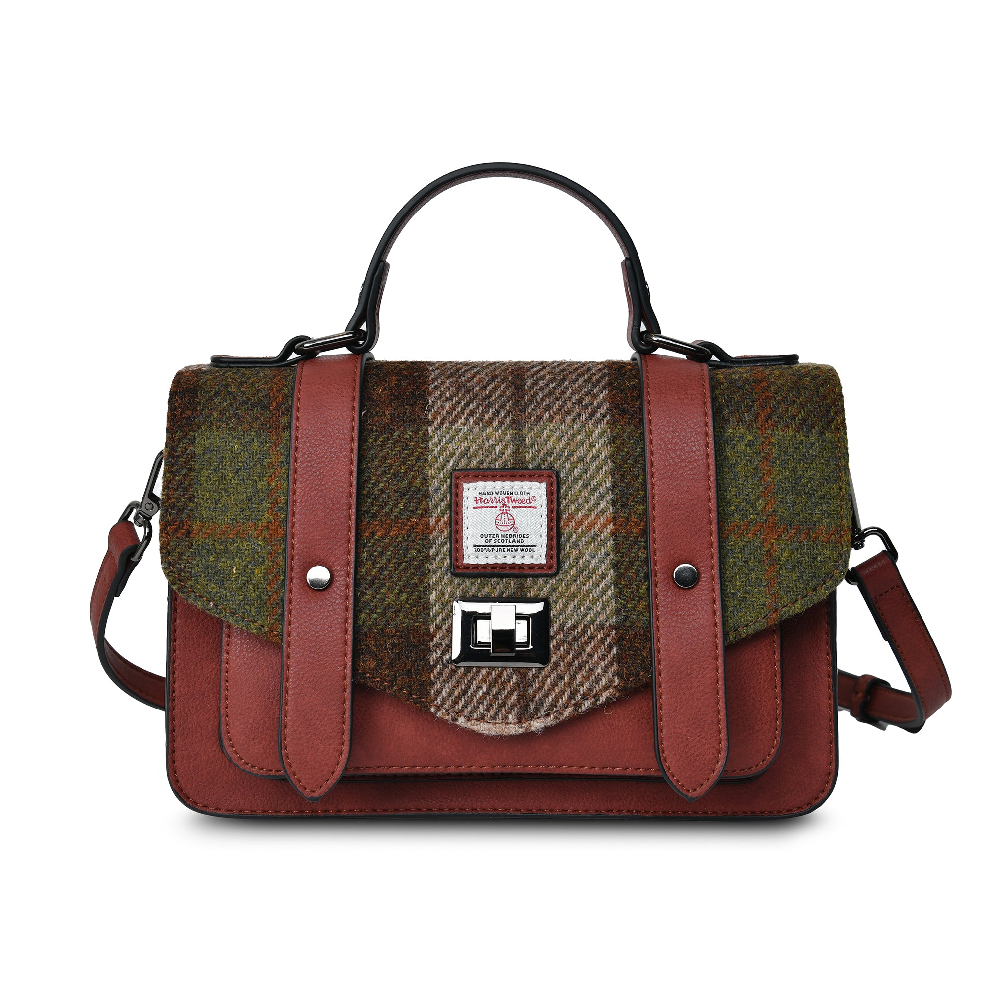 Islander® Medium Satchel with Harris Tweed® | Scotland Kilt Co