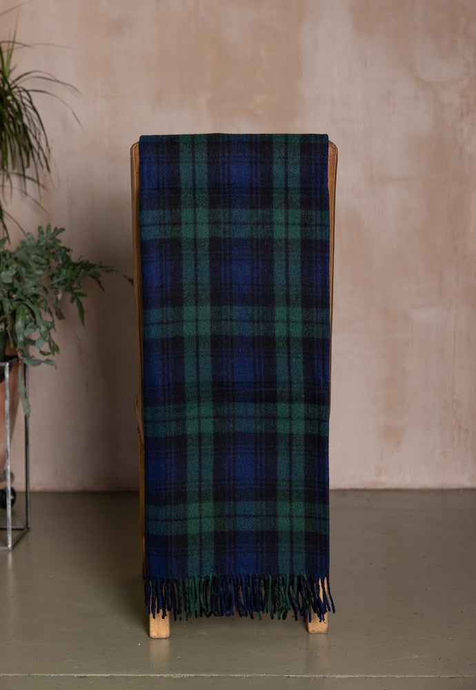 Wool Tartan Blanket - 60'' x 70'' - Black Watch | Scotland Kilt Co